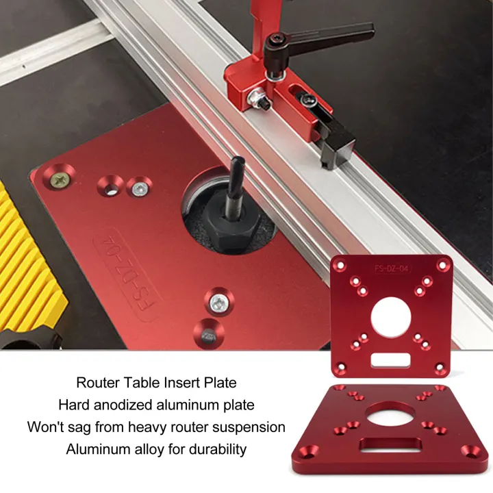 Router Table Insert Plate เครื่องตัดแต่งอลูมิเนียมสากล Flip Board for ...