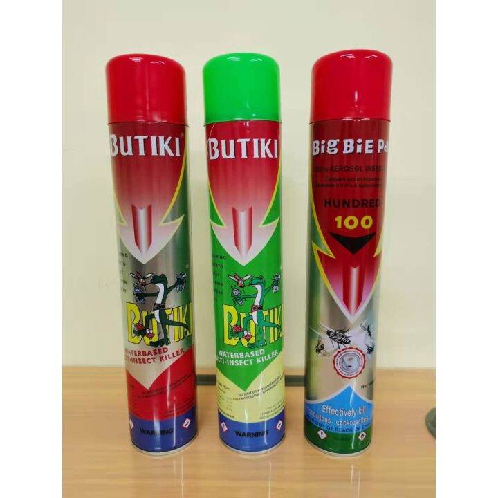 butiki and Big bie pai waterbased and aerosol spray multi insect killer ...