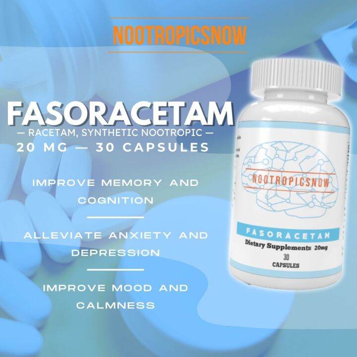 Nootropicsnowph Store Fasoracetam 20mg (30 capsules, 30 servings ...