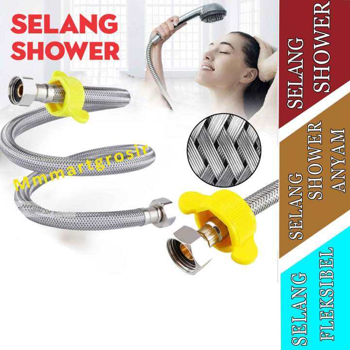 Shower Mandi Fleksibel - Selang Shower - Selang Jet Closet | Lazada ...