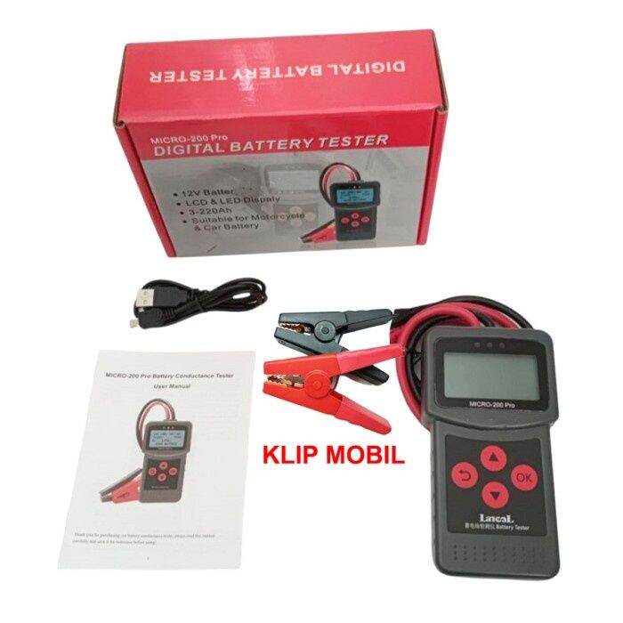 Lancol Micro-200 Pro Alat Test Aki Digital Battery Tester Motor Mobil ...