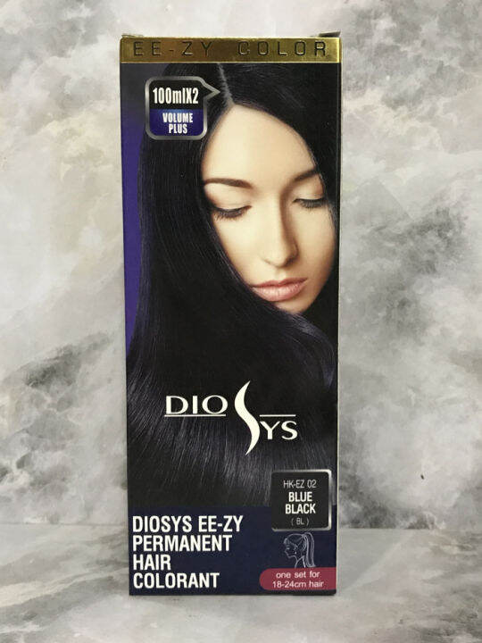 Diosys Hair Colouring Set BLUE BLACK 100ml | Lazada Indonesia