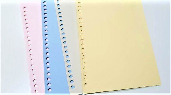 KERTAS BINDER NOTE LOOSE LEAF A5 90 GR TEBAL WARNA PASTEL POLOS REFILL ...