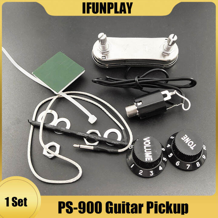 PS-700 with 500K 1V1T Acoustic Guitar Passive EQ Preamp Piezo Pickup ...
