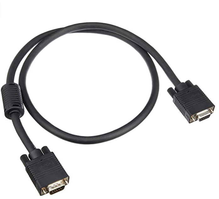 VGA Extension Computer Monitor Cable 15 pin 3+4 Male to Female SVGA ...