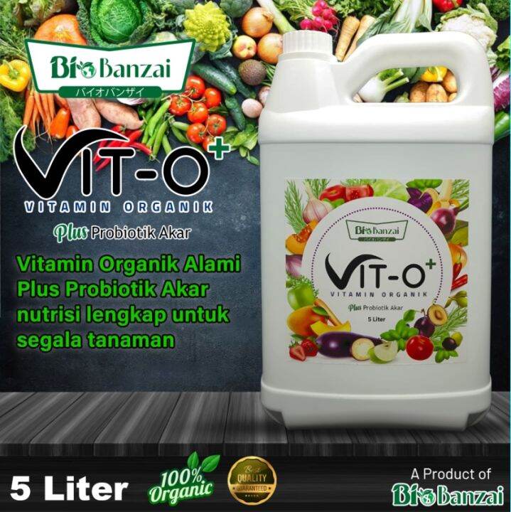 Pupuk Organik Cair Vit-O Plus Probiotik Akar 5 Liter by Bio Banzai ...