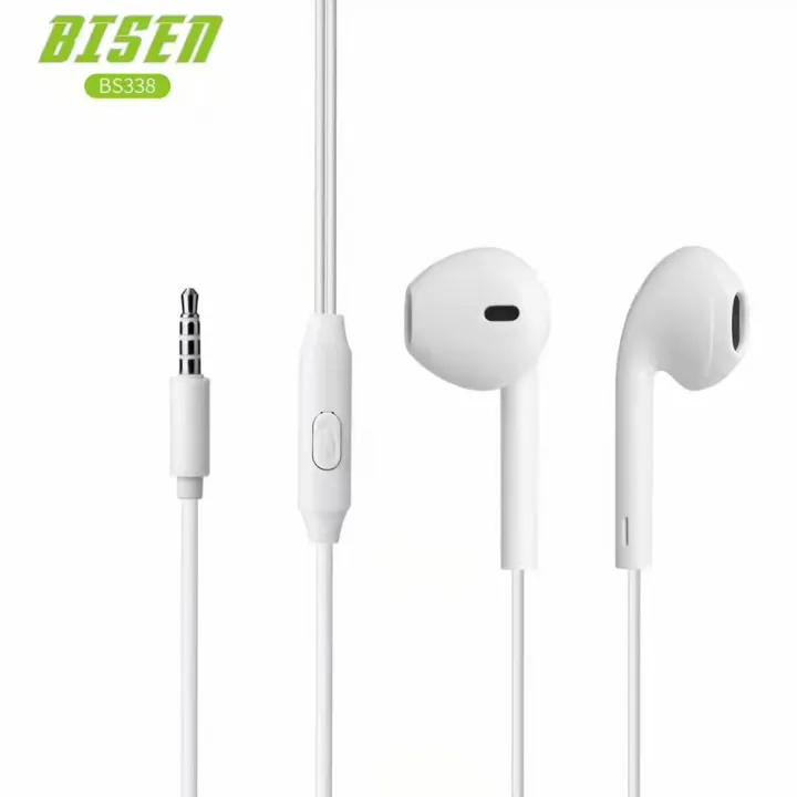 NEW BISEN BS338 Super Bass Headset Sport Wired Earphones Headphones ...
