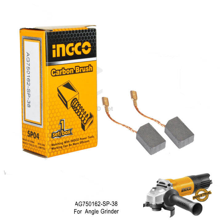 INGCO Carbon Brush SOLD PER PAIR (SPARE PART / REPLACEMENT PART ONLY ...