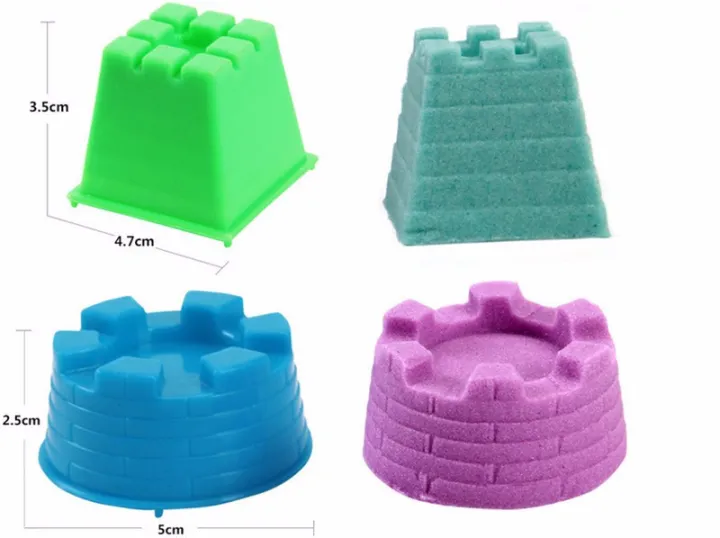 The Happy Shopping 6 Pcs Model Kits Sand Clay Mold Kids Beach Pool Park ...