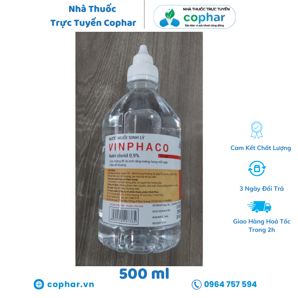 Nước muối sịnh lý Vinphaco 500ml | Lazada.vn