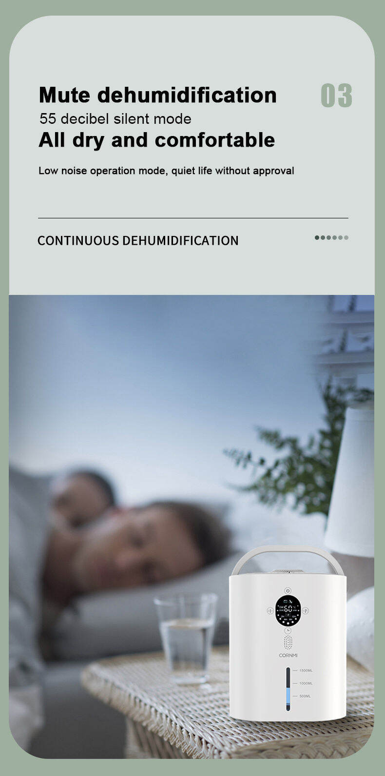 Xiaomi YouPin Official Store เครื่องลดความชื้น Dehumidifier เครื่องลดความชื้นในห้องนอนเครื่องลด ...