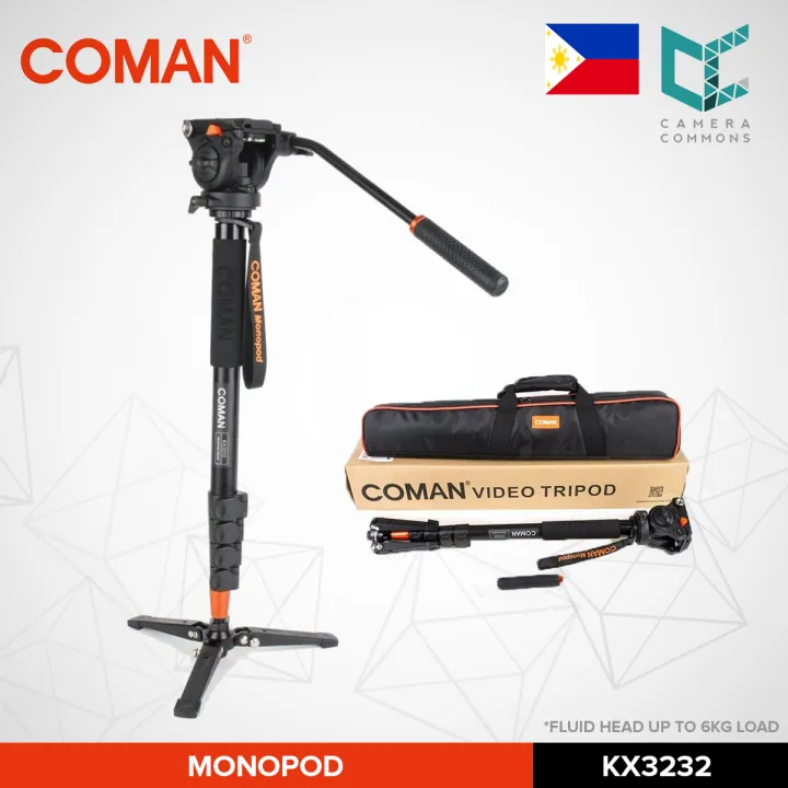 Coman KX3232 Monopod Aluminum Fluid Head | Lazada PH
