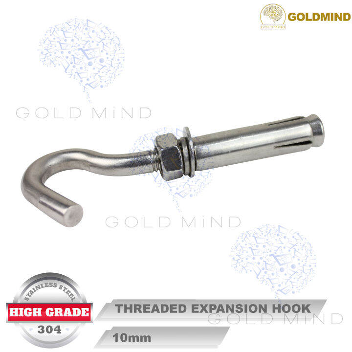 Stainless Steel 304 Expansion Hook Treaded HEAVY DUTY Hangers Wall ...