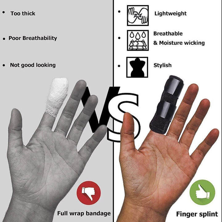 Finger Splint for Pain Relief Finger Support Repair Breaks Arthritis ...