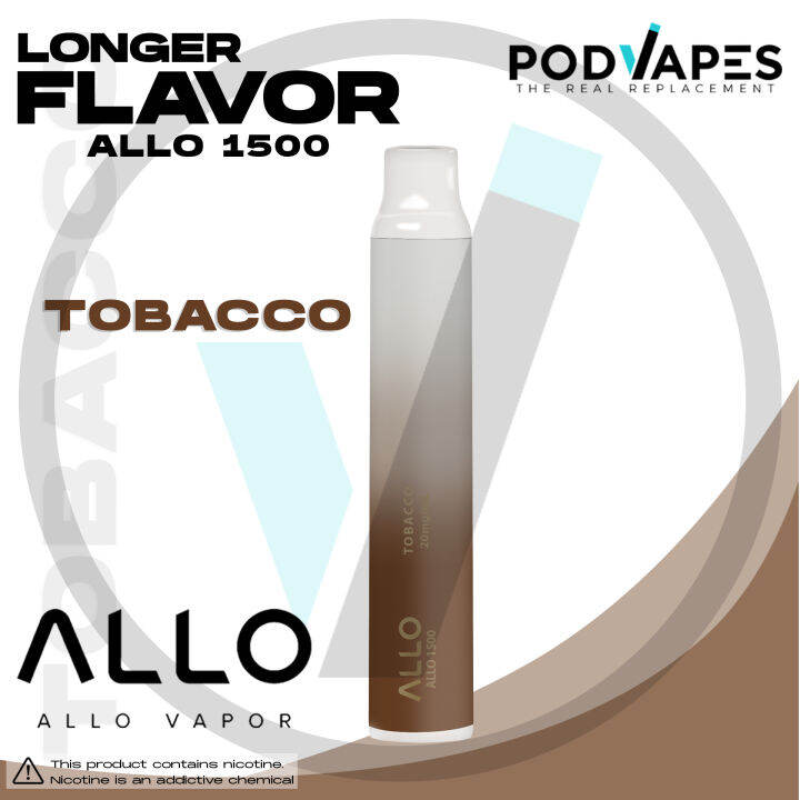 Allo Disposable 20mg PODVAPES Allo VAPOR Vape Disposable Vape Tobacco ...