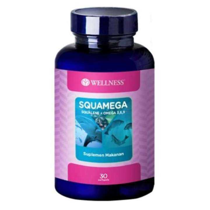 Wellness Squamega Squalene Omega 3 6 9 Fish Oil Suplemen [30 Kapsul ...