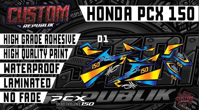 Honda PCX 150 Racing Strip Decals Set | Lazada PH