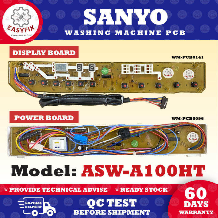 ASW-A100HT SANYO WASHING MACHINE PCB BOARD (POWER BOARD) PANEL BOARD ...