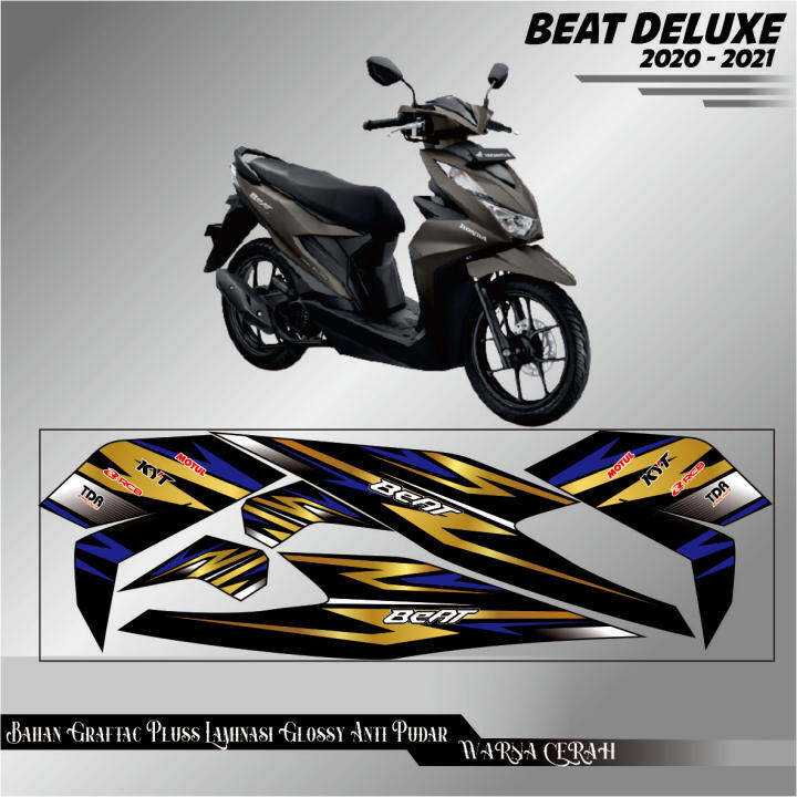 STRIPING MOTOR NEW HONDA BEAT 2020-2021 DELUXE CUSTOM STRIPING BEAT ...