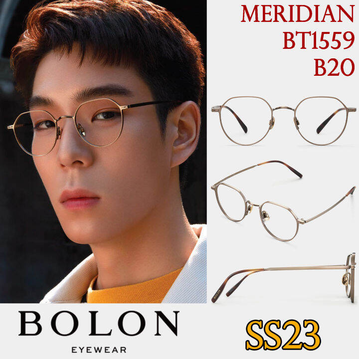 SS23 BOLON กรอบแว่นสายตา รุ่น Meridian BT1559 B20 [ฺTitanium/β-Titanium ...