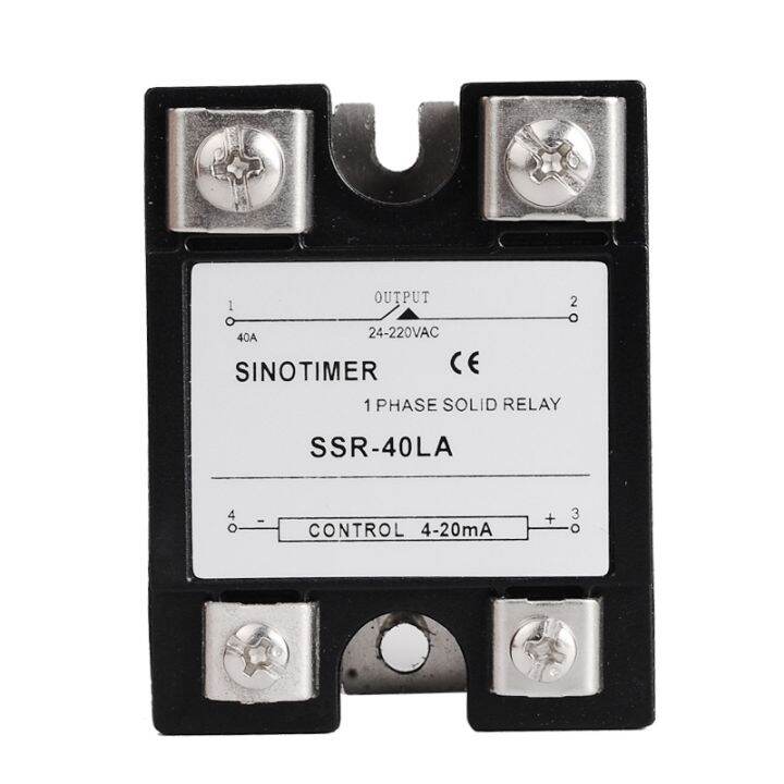 【Speedy】 Analog 4-20ma Current Input Single Phase Solid State Relay Ssr-40la 25la 80la Ssr ...