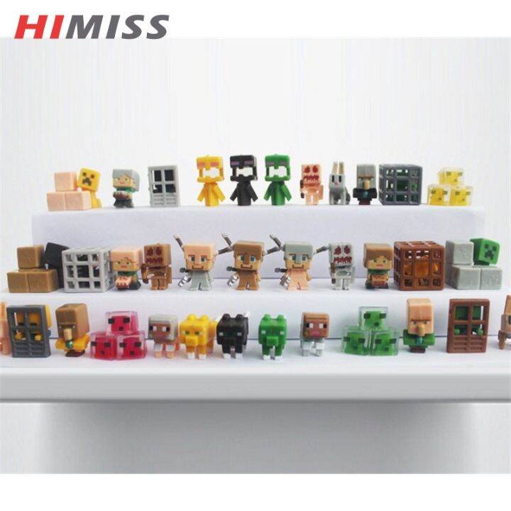 HIMISS RC 36ชิ้น/ล็อต Kids Toys Minecraft ตัวละครตุ๊กตาขยับแขนขาได้ ...