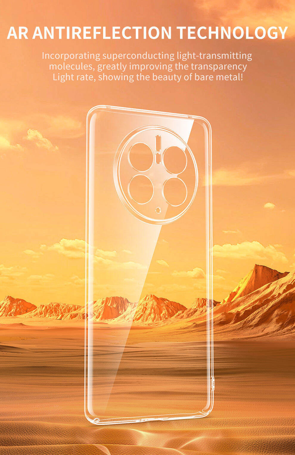 SmartDevil เคสโทรศัพท์โปร่งใสกันเลนส์ HDสำหรับ Huawei Mate 50 Pro พีซีเคสแบบแข็งป้องกัน ...