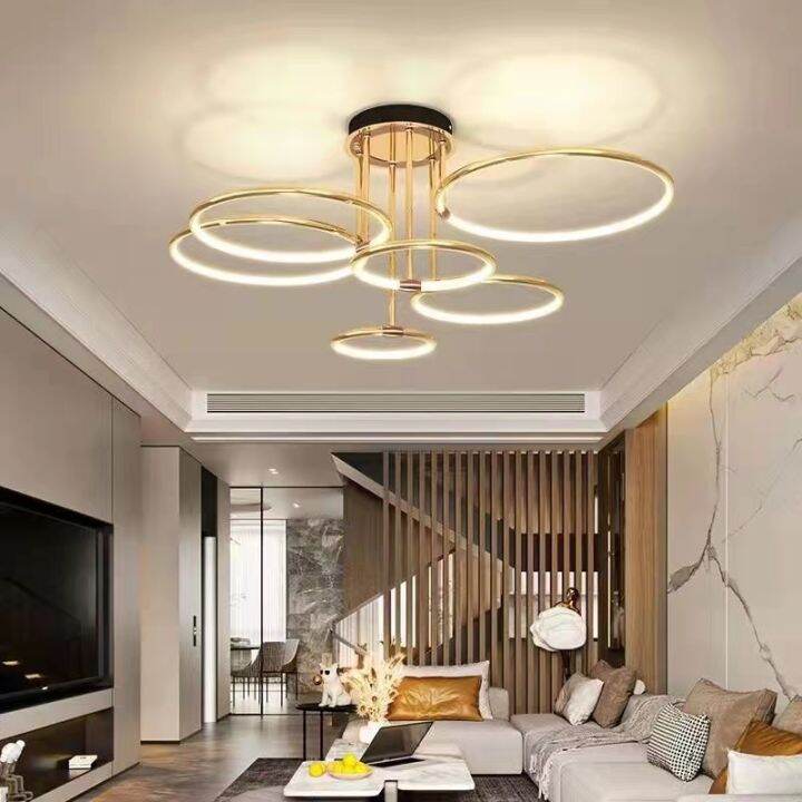 Nordic three-color chandelier living room bedroom chandelier light ...