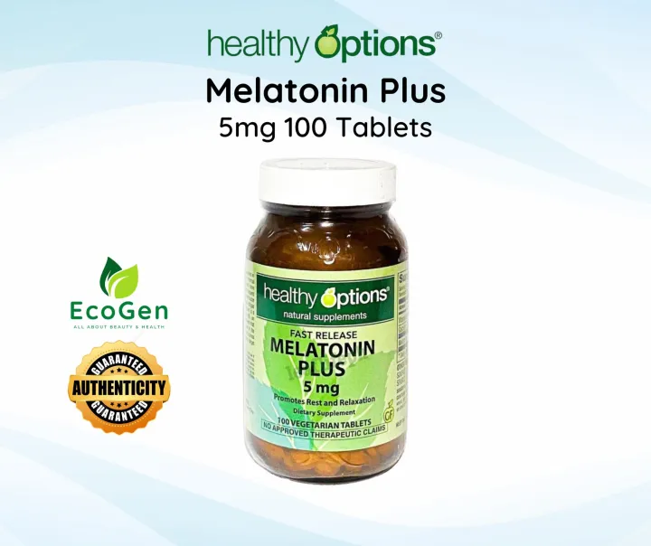 Healthy Options Melatonin Plus 5mg 50 tablets | Lazada PH