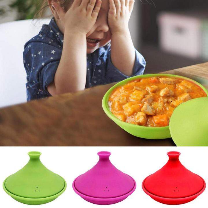 Tagine Pot Moroccan Tajine Cast Silicone Base Cone-Shaped Closed Lid ...