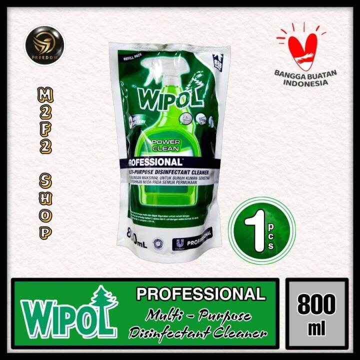 Wipol Professional Multi Purpose Disinfectant Cleaner 800 ml (Kemasan Satuan) | Lazada Indonesia
