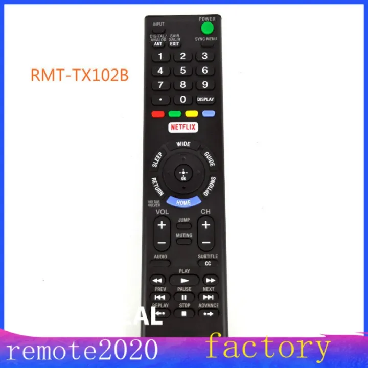 New for Sony NETFLIX LED HDTV Remote Control RMT-TX102B FOR KDL40W657D ...