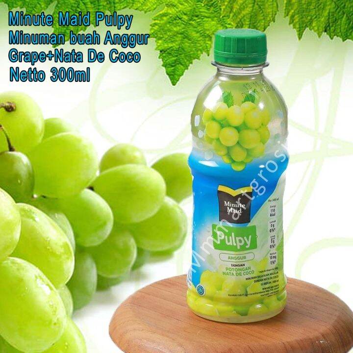 Minute Maid / Pulpy Grape+Nata / Minuman buah Anggur / 300ml | Lazada ...