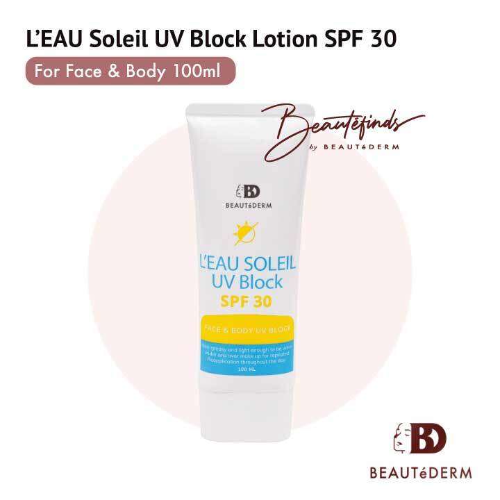 Beautederm L’eau Soleil UV Block SPF 30 Sunblock 100ml | Lazada PH