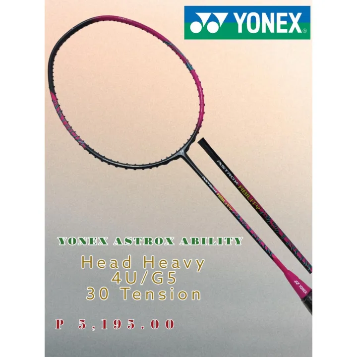 YONEX ASTROX ABILITY Badminton Racquets Metal Gold | Lazada PH