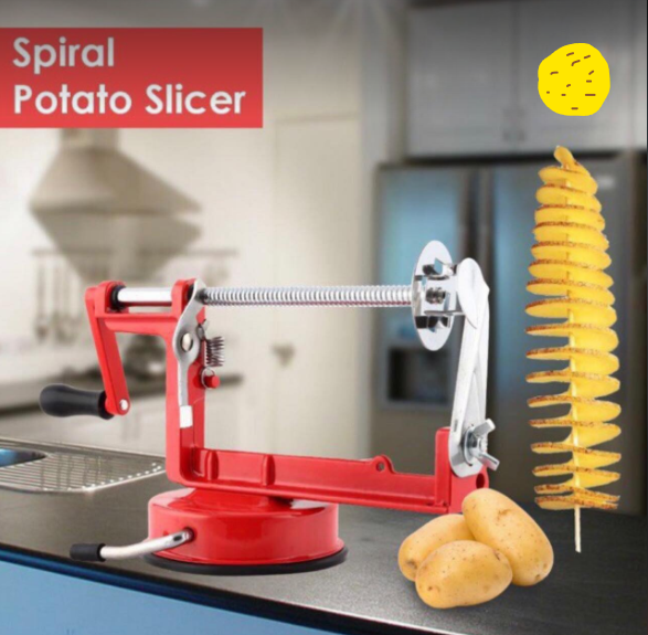 BFS Potato Slicer Stainless Steel Potato Manual Cutter Spinal Chips ...