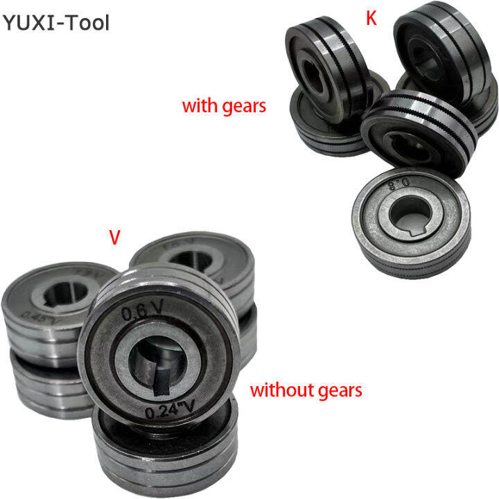 2pcs MIG Welding Wire Feeding Roll K Knurl Groove/ V Knurl Groove ...