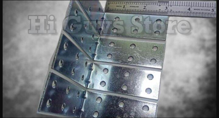 4 pcs Double Metal heavy duty corner brace L shape steel bracket wood ...