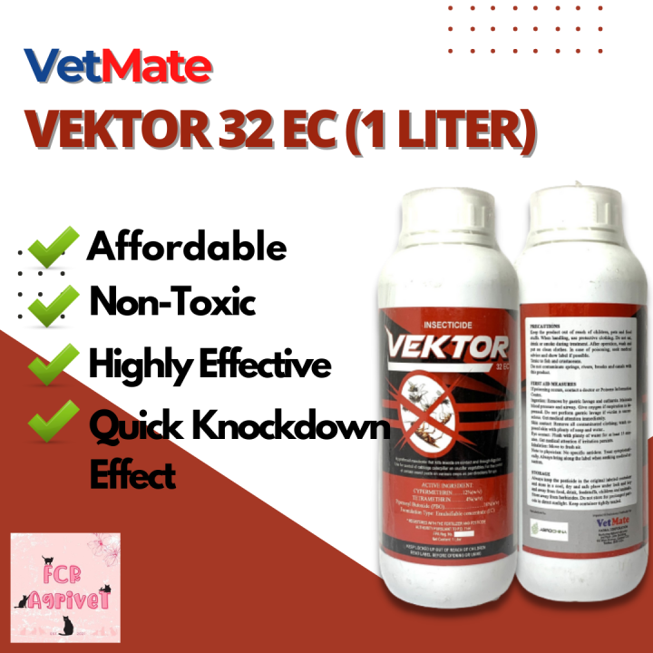[FCR AGRIVET] 1pc Vektor Insecticide 1 Liter / Use for control of ...