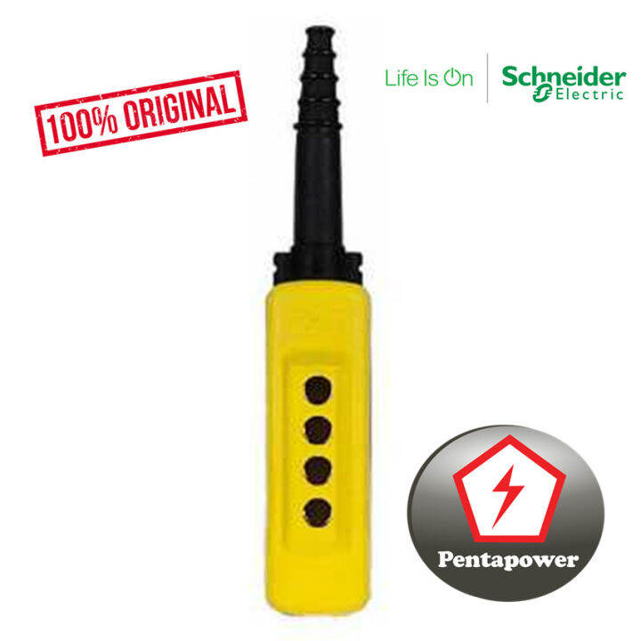 SCHNEIDER XACA04 Harmony XAC, Empty pendant control station, plastic, yellow, 4 cut-outs | Lazada