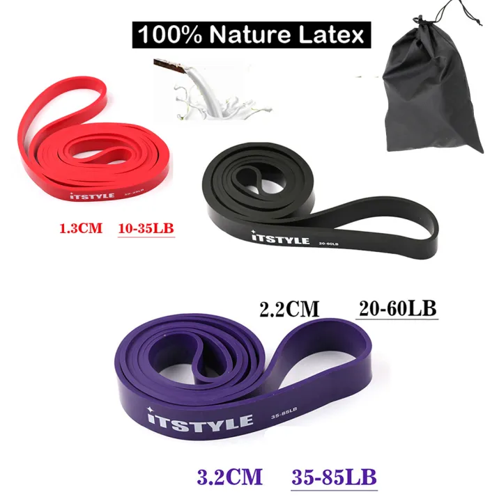 208cm Resistance Bands Rubber Pull Up Strengthen Muscles Loop Band ...