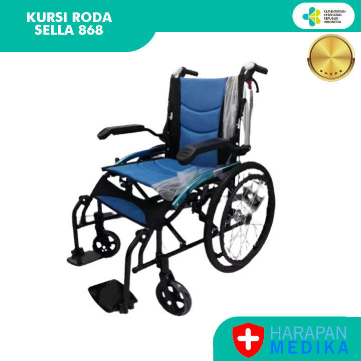 KURSI RODA 868 SELLA BLACK STEEL | Lazada Indonesia