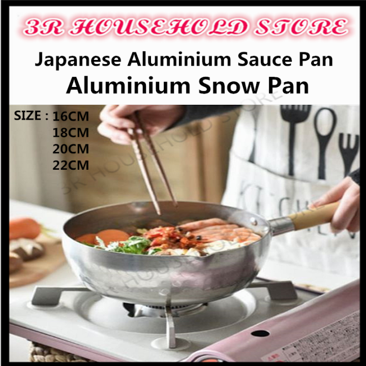 ( EXTRA THICK ) Japanese Aluminium Sauce Pan Cooking Pot ALUMINIUM SNOW ...