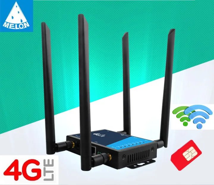 4G เราเตอร์ 4G Wireless Router 4 High Gain Antennas Home / Industrial ...