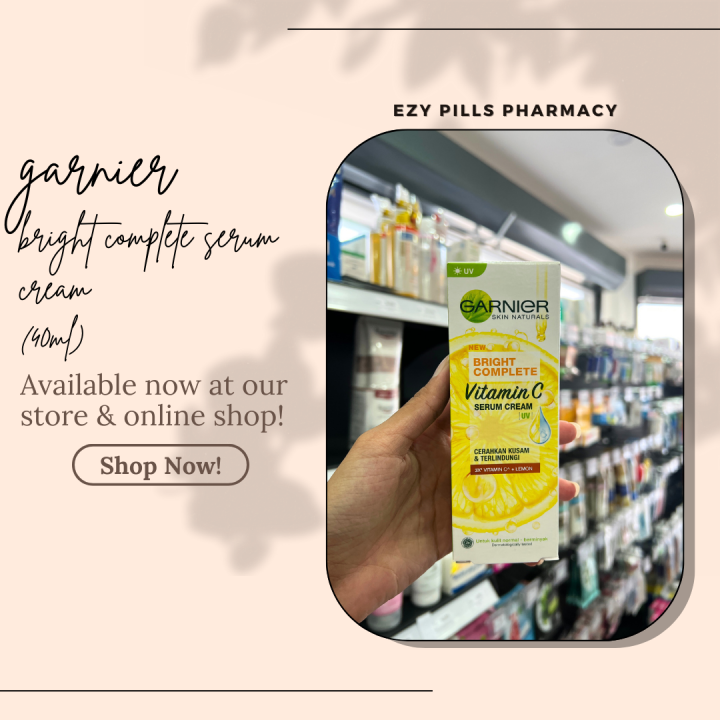 Garnier Bright Complete Serum Cream 40ml | Lazada