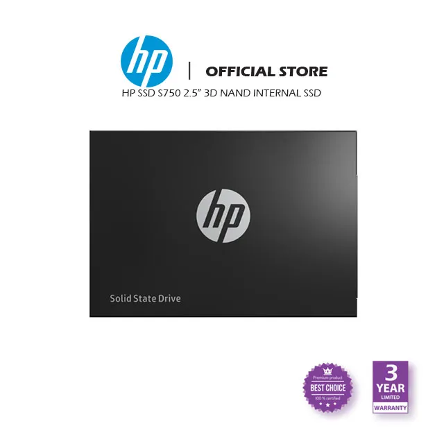 【READY STOCK】HP SSD S750 2.5 (512GB) 529MB/s【3 Years Warranty by HP ...