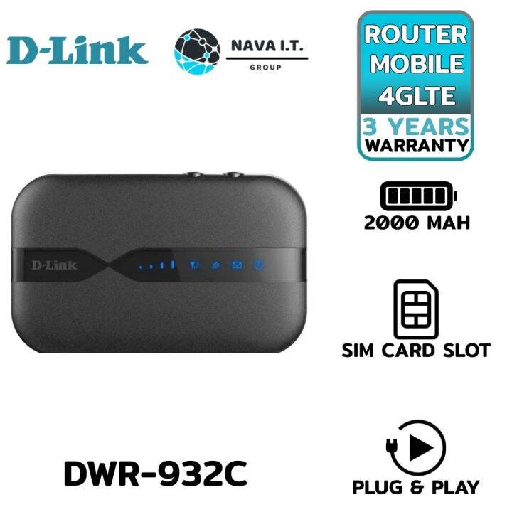 D-LINK DWR-932C 4G LTE Mobile Router 300Mbps Portable WiFi | Lazada.co.th