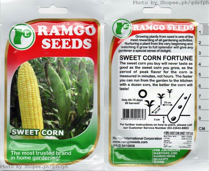 Ramgo RPO Sweet Corn Fortune Seeds 12.5 grams | Lazada PH