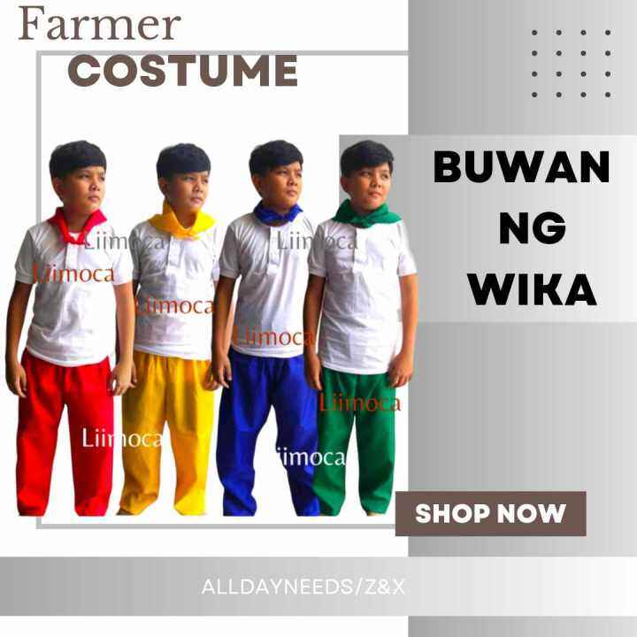 ADN' KATIPUNERO COSTUME/ FARMERS COSTUME// KASUOTANG FILIPINO | Lazada PH