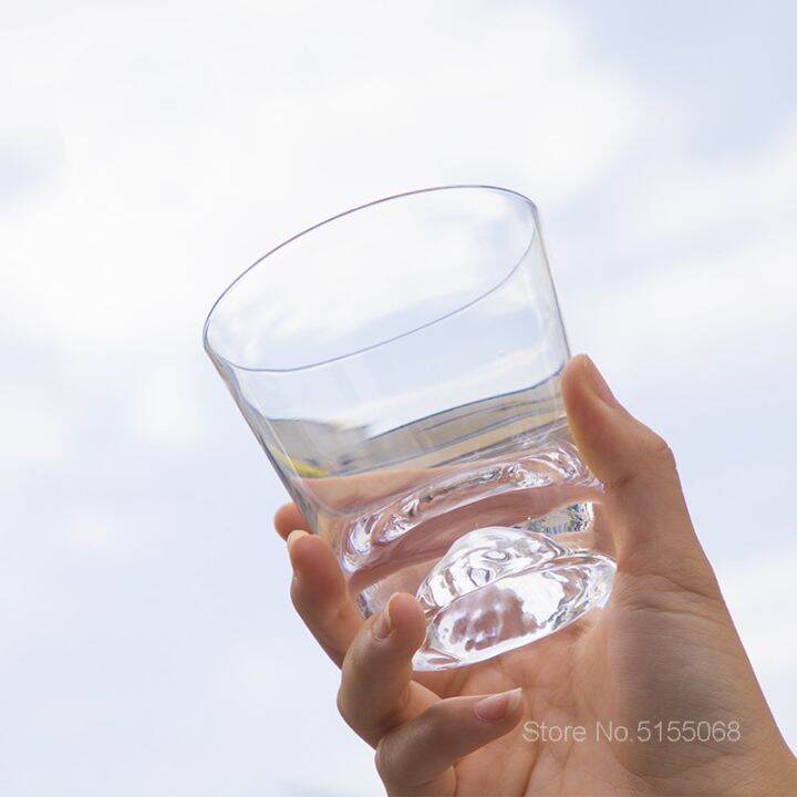 swr-018 Japanese Mount Fuji Crystal Wine Glass Snow Mountain Xo Whisky ...